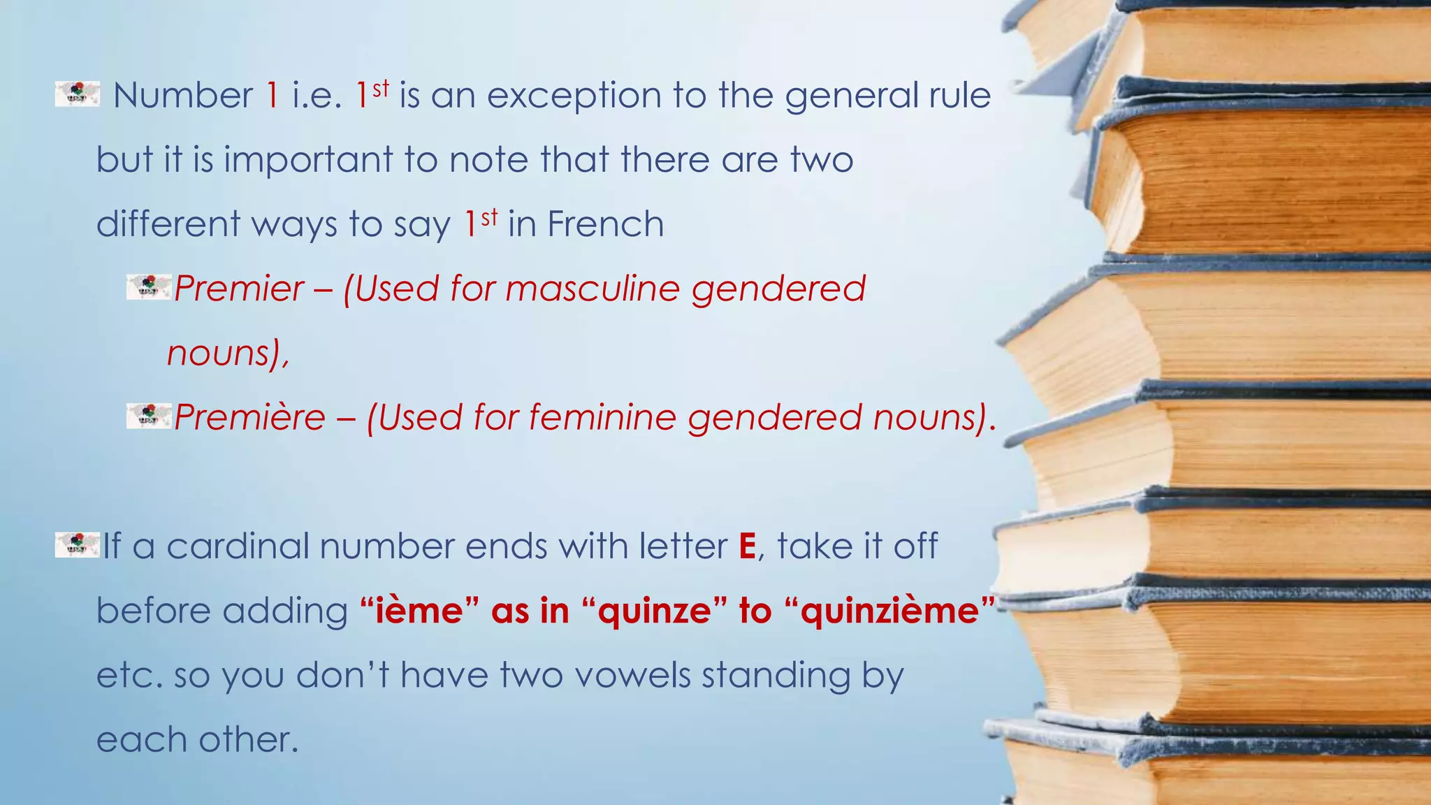 Les Nombres Ordinaux by Ganiat Sodeke | PPTX