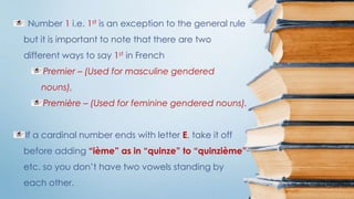 Les Nombres Ordinaux by Ganiat Sodeke | PPTX