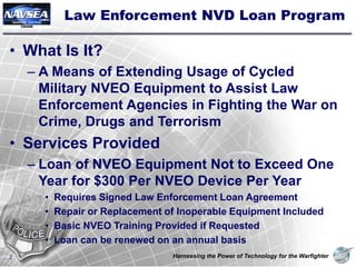 2013 program Brief on NVDs | PPT
