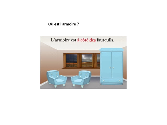 les objects dans la chambre et preposition de lieu.pptx