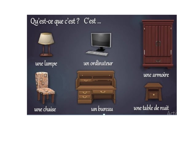 les objects dans la chambre et preposition de lieu.pptx