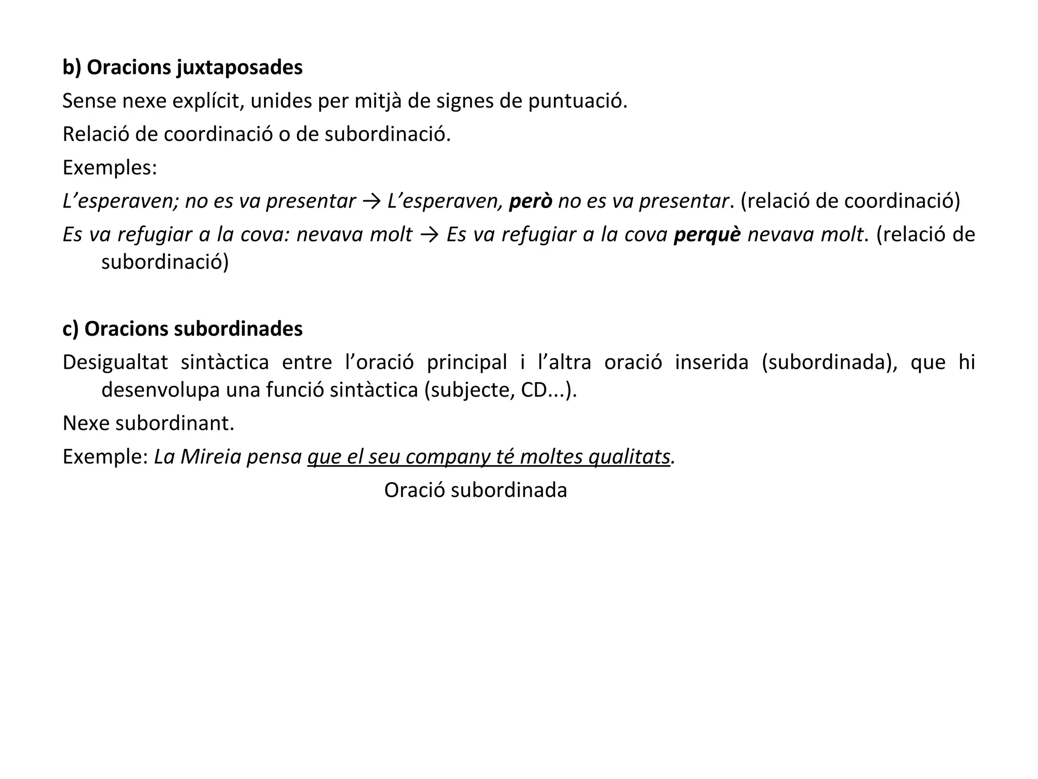 Les oracions simples i les oracions compostes | PPT