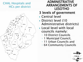 Lesotho Decentralization experience by Lebohang Mothae, CHALe | PDF