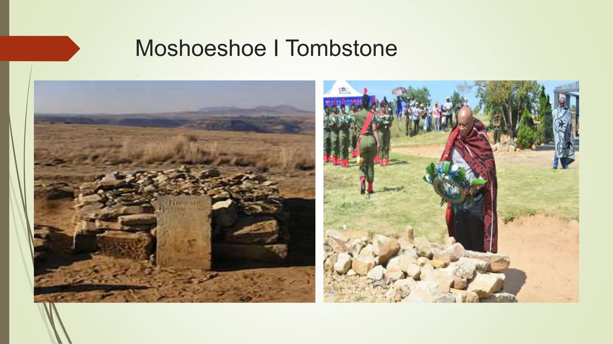 Events and places which hold Lesotho's history | PPTX