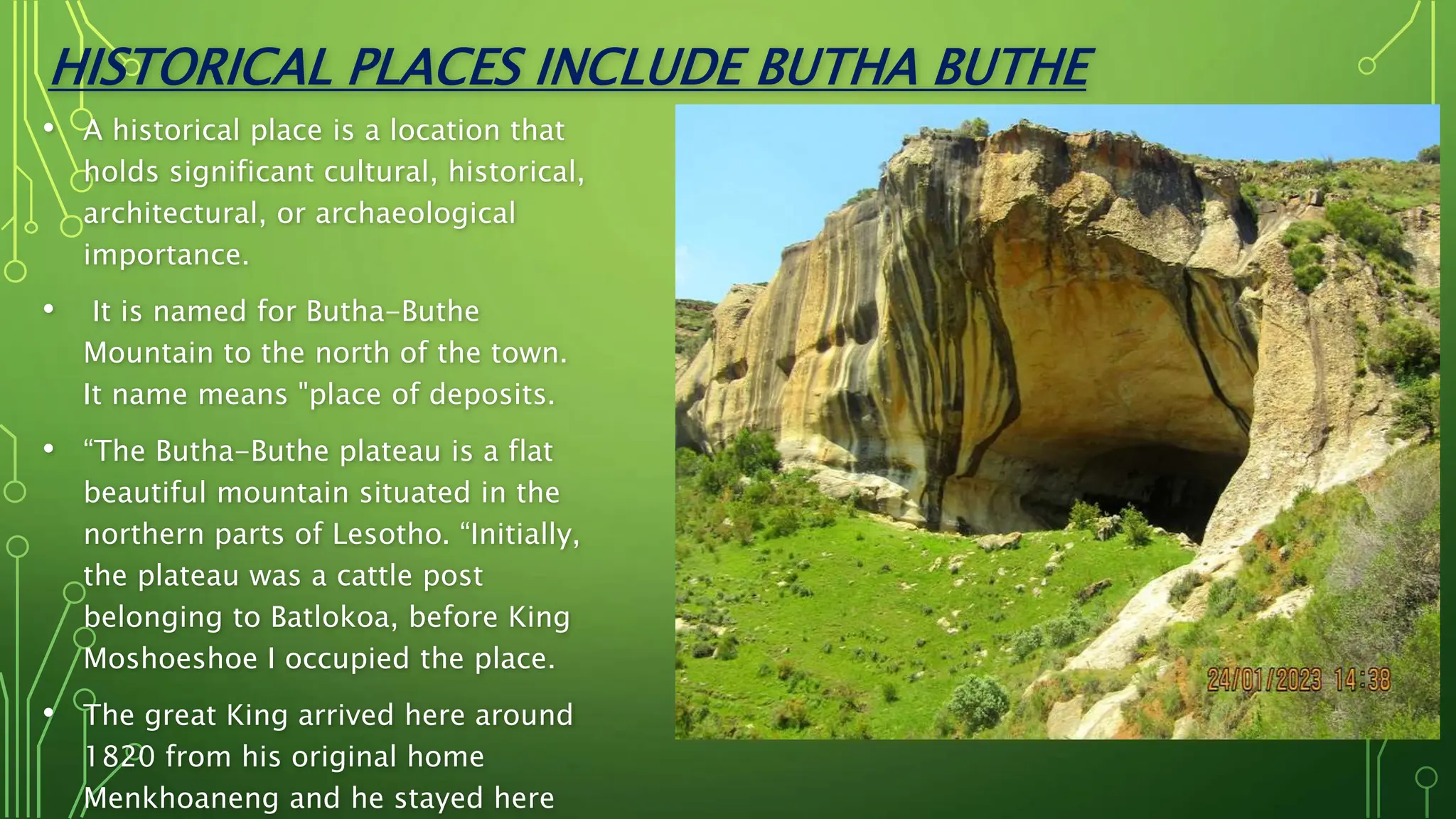 "Echoes of Majesty: Navigating Lesotho's Rich Tapestry of History" | PPTX