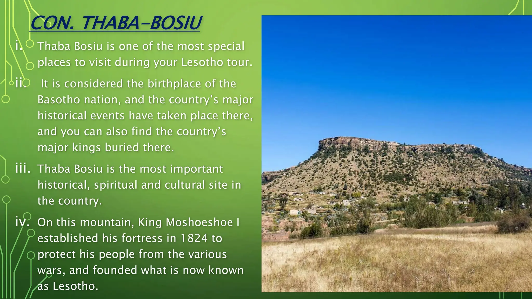 "Echoes of Majesty: Navigating Lesotho's Rich Tapestry of History" | PPT
