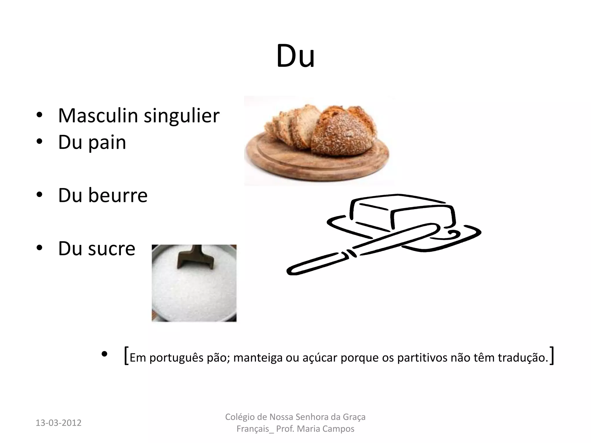 Les Partitifs | PPTX