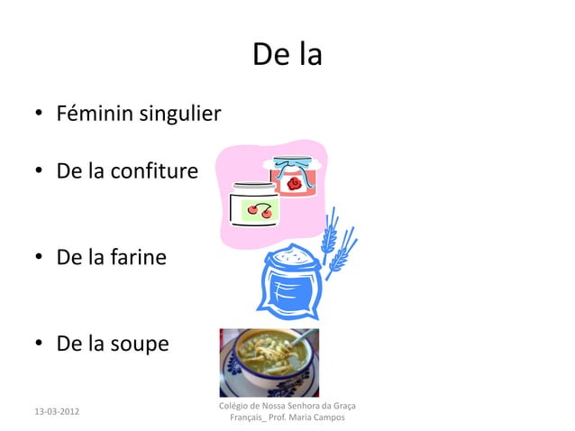 Les Partitifs | PPTX