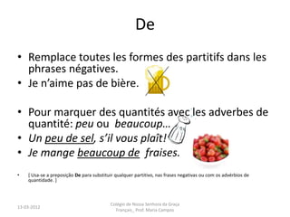 Les Partitifs | PPTX