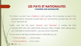 LES PAYS ET NATIONALITES PAR GANIAT SODEKE DU FRENCHY ASSOCIATES ...