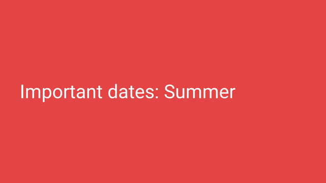 Important dates | PPT