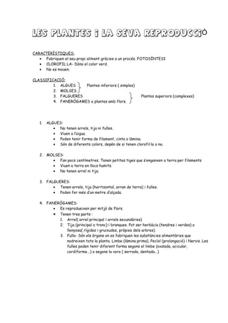 Les plantes i la seva reproducció | DOC