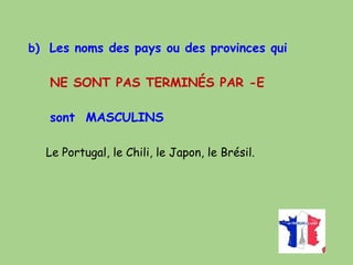 Les prepositions de lieu et les noms des pays et des villes | PPTX
