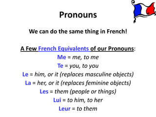 Les Pronoms / Object Pronouns | PPT