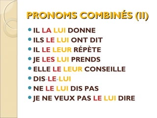 La place des pronoms COI et COD | PPT