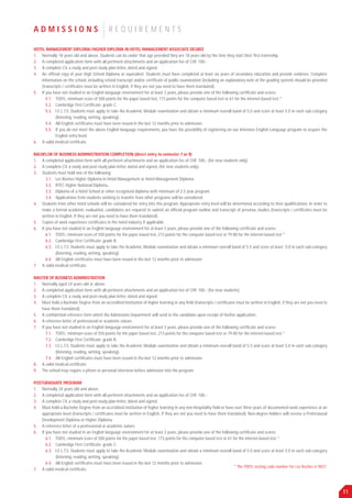 Les Roches Academic Programs | PDF