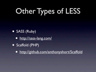 LESS is More | PDF | Web Development | Internet