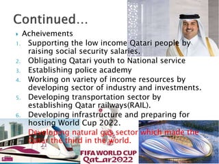 Less .2 Rulers of State Qatar and their most important achievements | PPTX