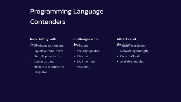 Less Is More: Utilizing Ballerina to Architect a Cloud Data Platform | PPT