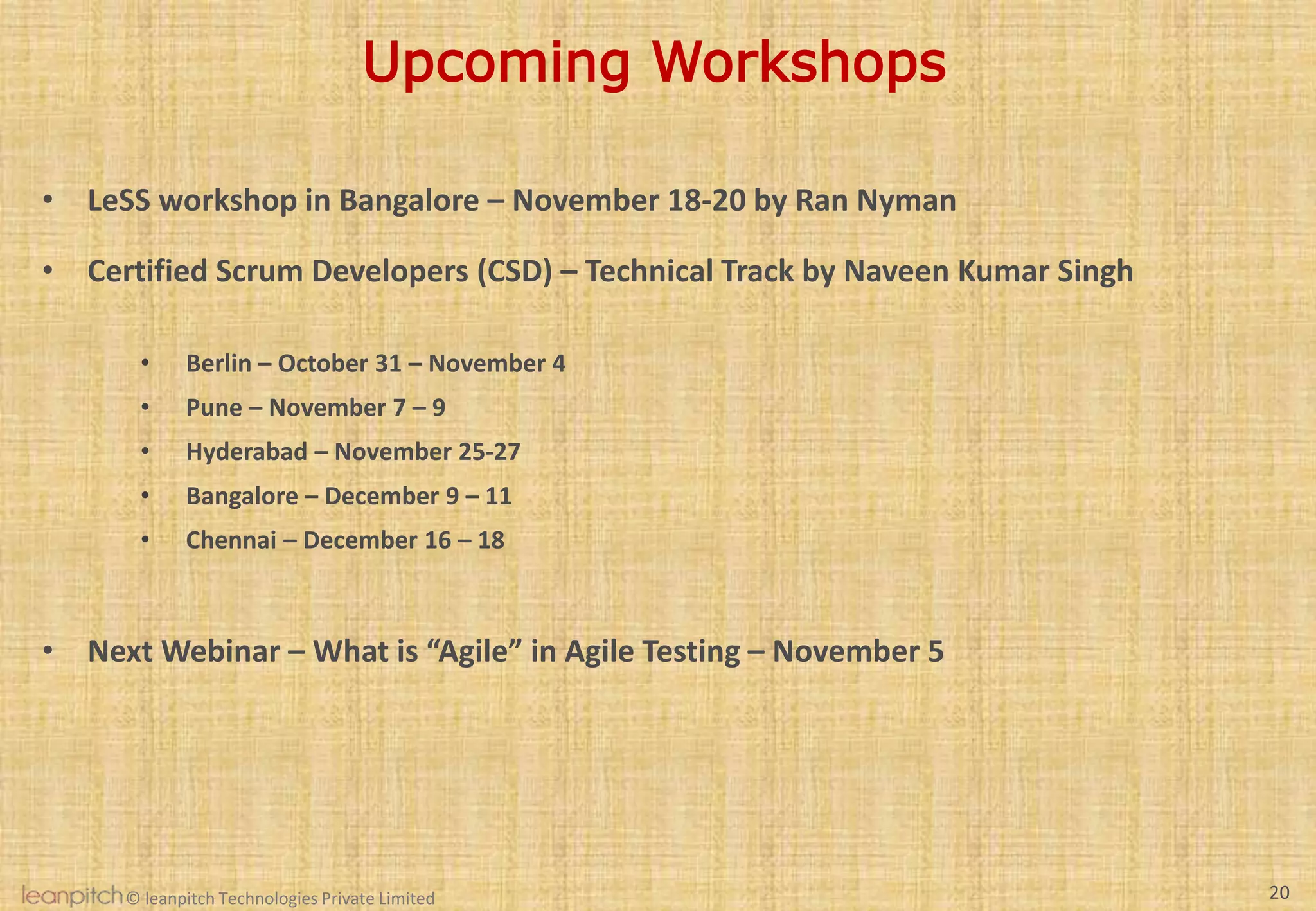Role of Manager in LeSS (Large-Scale Scrum) | PPT