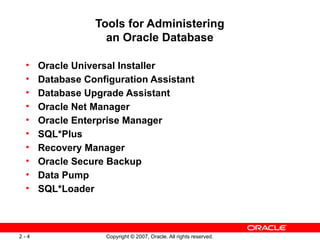 Oracle DB installation using Oracle universal installer | PPTX