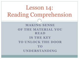 Less 14 Rdg Comp | PPTX