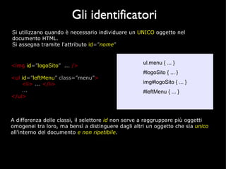 Fogli di stile CSS | PPT | Web Design and HTML | Internet