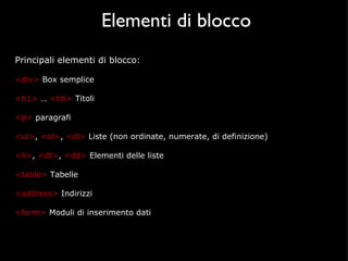 Fogli di stile CSS | PPT | Web Design and HTML | Internet