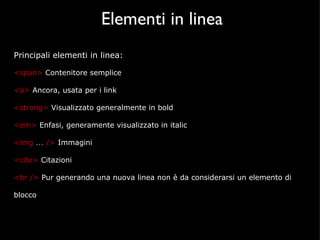 Fogli di stile CSS | PPT | Web Design and HTML | Internet