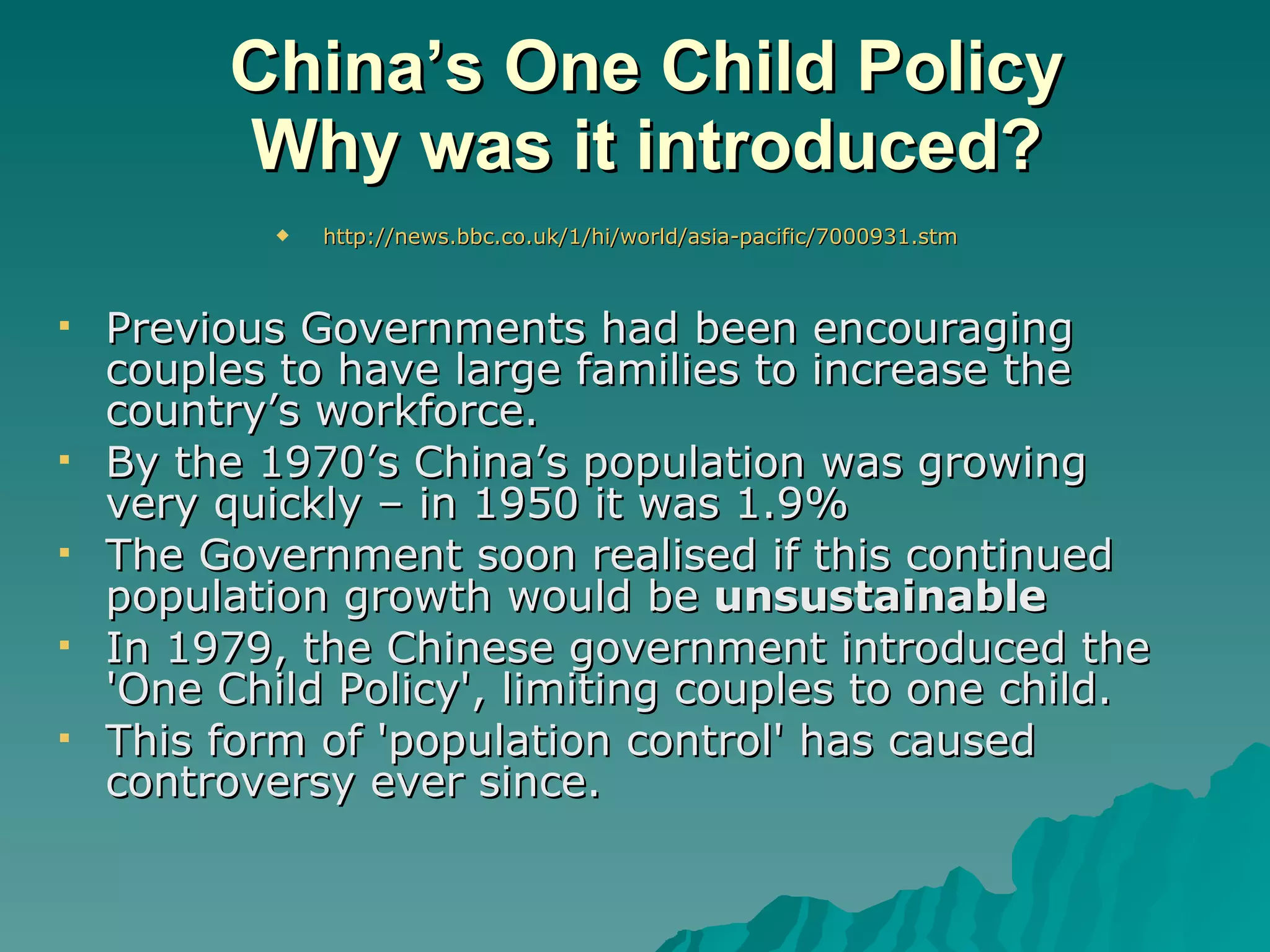 Less babies please | PPT