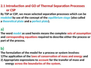 Less Common Separation Lecture (THERMAL)211 | PPT