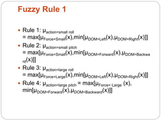 Fuzzy Logic Application in Robotics( Humanoid Push Recovery) | PPTX