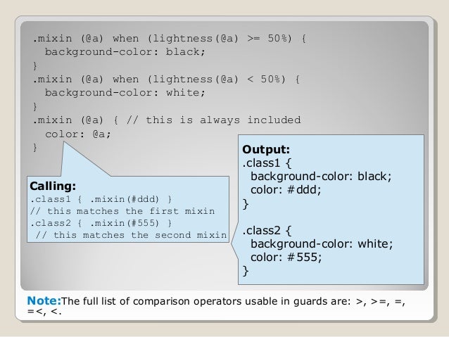 Lesscss Preprocessor