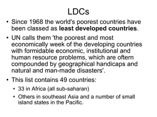 Less Developed Countries | PPT