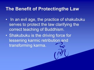 Lessening karmic retribution | PPT