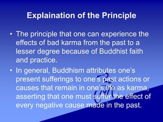 Lessening karmic retribution | PPT
