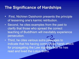 Lessening karmic retribution | PPT