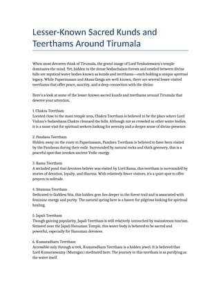Lesser-Known_Sacred_Kunds_Teerthams_Tirumala.docx