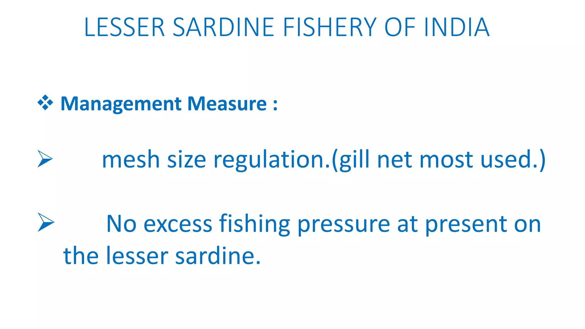 Lesser Sardine Fishery of India | PPTX