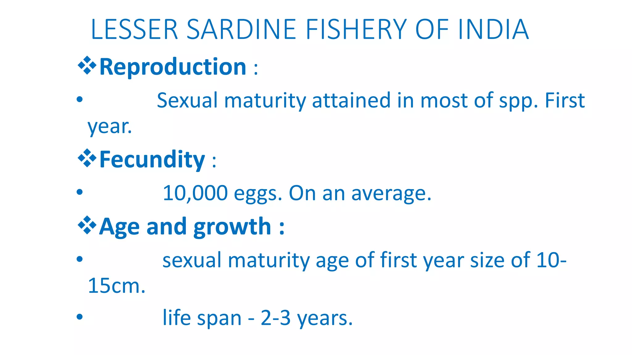 Lesser Sardine Fishery of India | PPTX