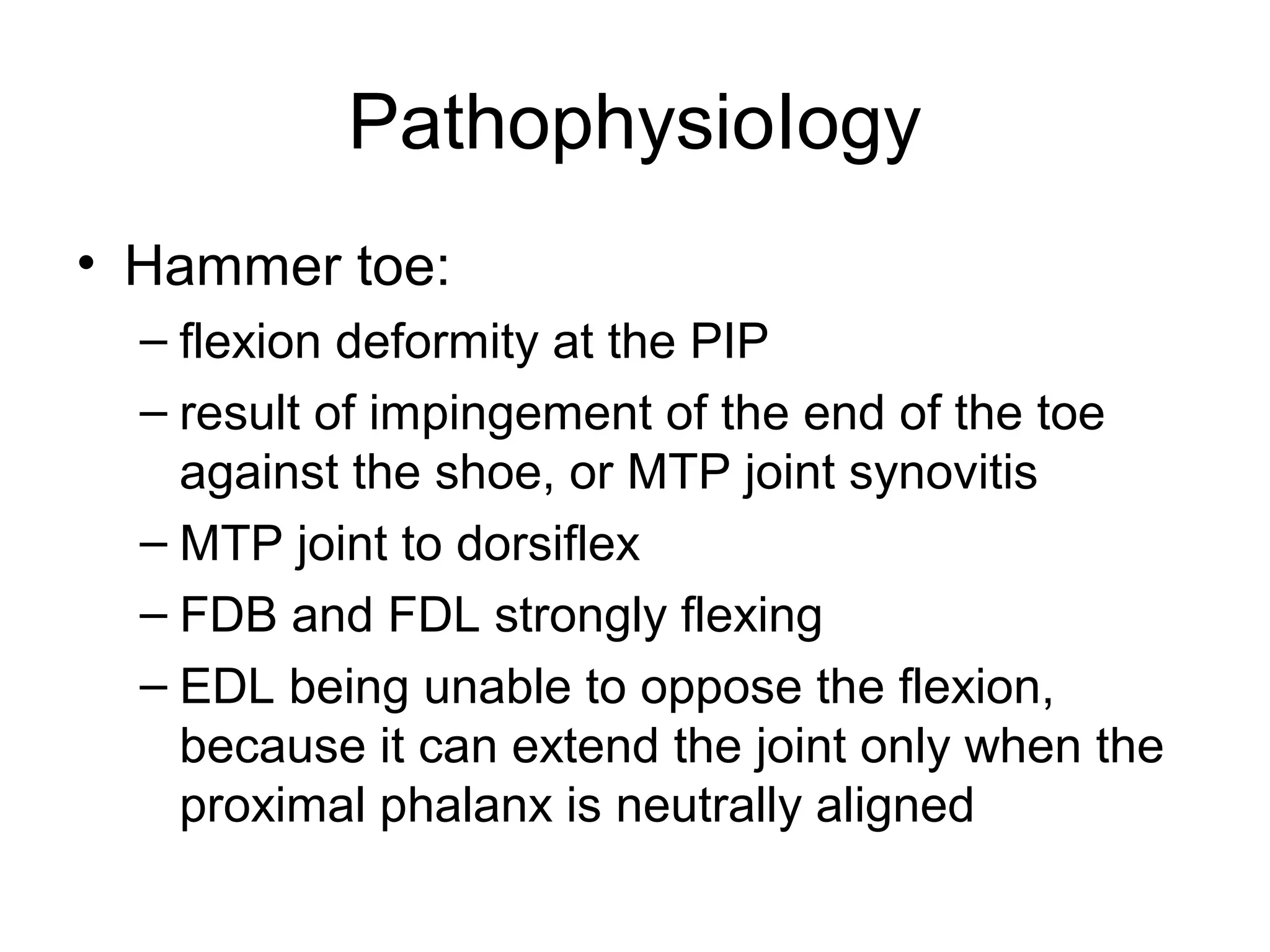 Lesser toe disorders - Derek Park | PPT