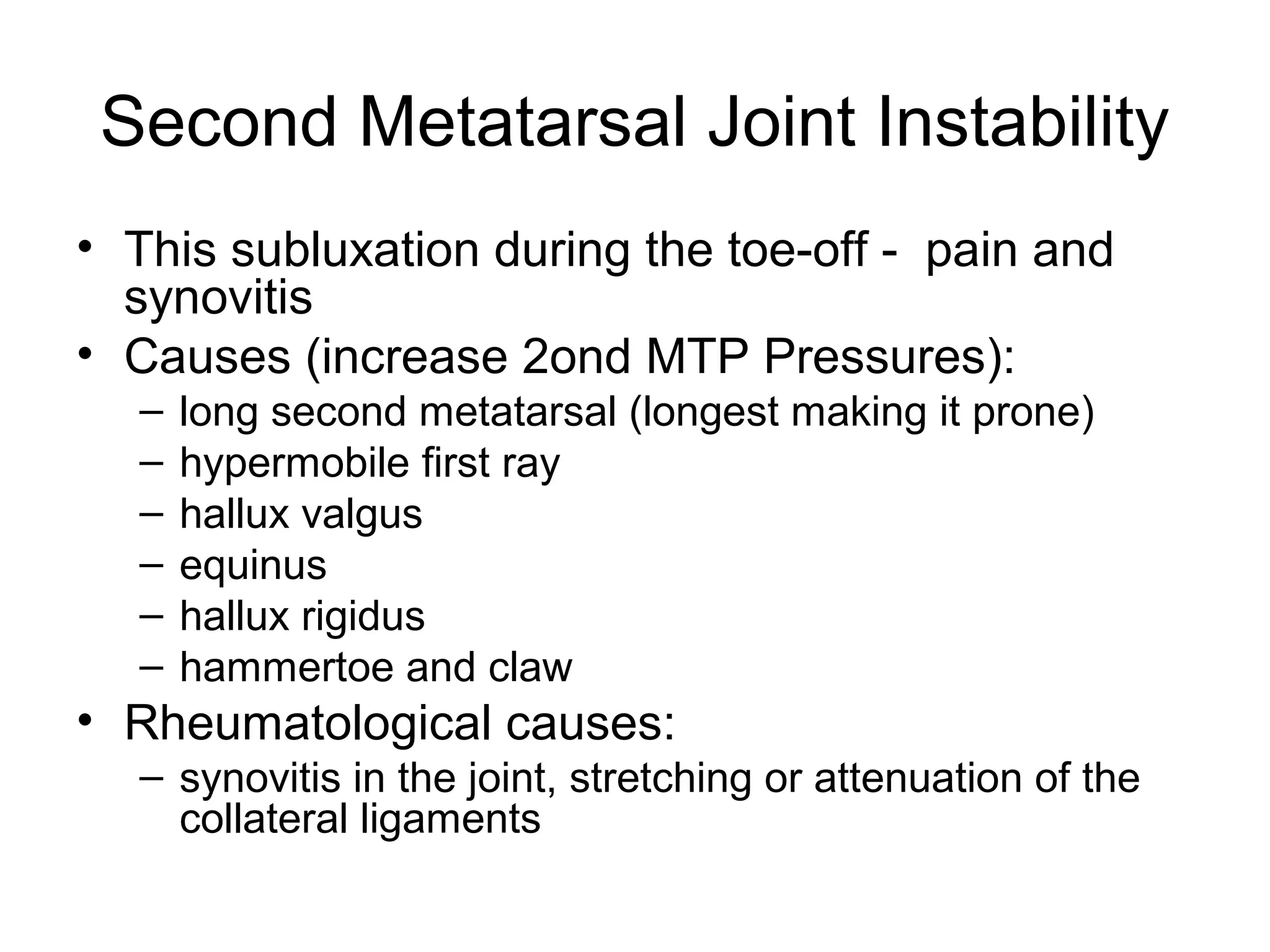 Lesser toe disorders - Derek Park | PPT