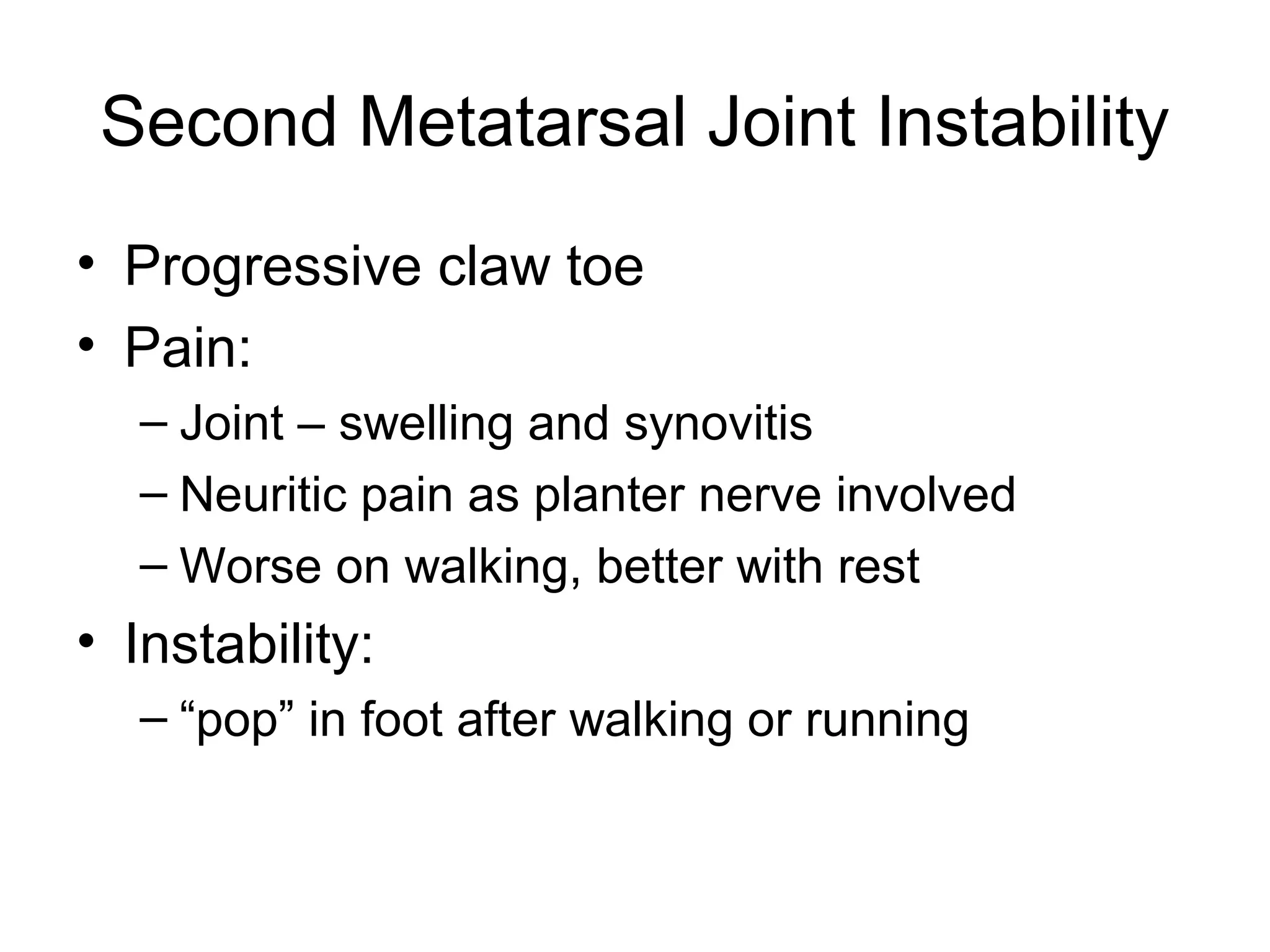 Lesser toe disorders - Derek Park | PPT