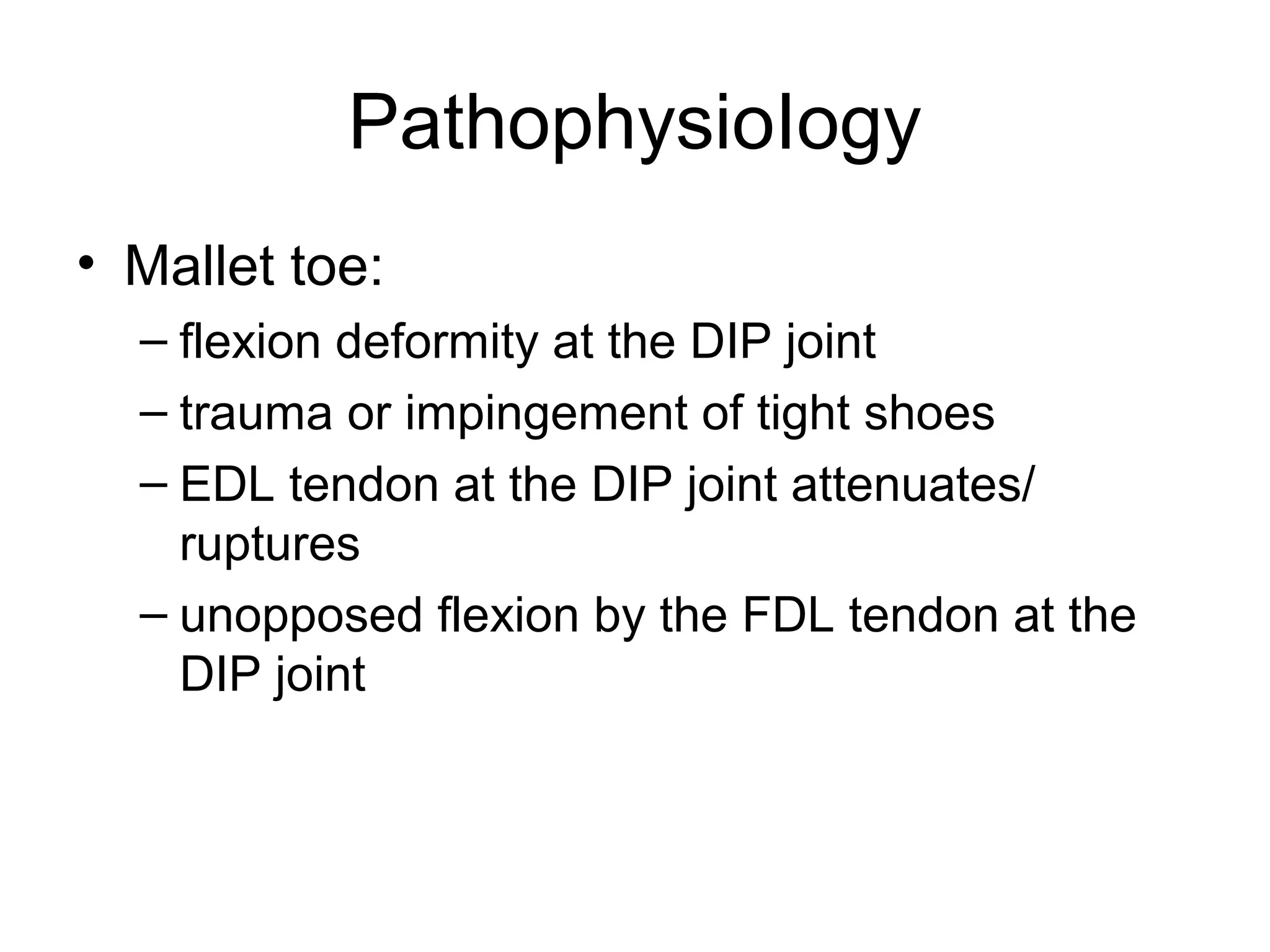 Lesser toe disorders - Derek Park | PPT