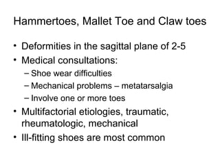 Lesser toe disorders - Derek Park | PPT