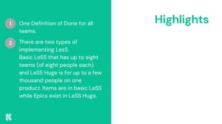 The Large Scale Scrum Framework (LeSS) in a glance | PPT