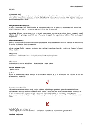 Lessico psicopedagogico | PDF