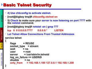 TCP WRAPPERS and XINETD | PPT | Computer Networking | Computing