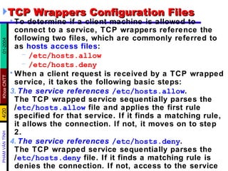 TCP WRAPPERS and XINETD | PPT | Computer Networking | Computing
