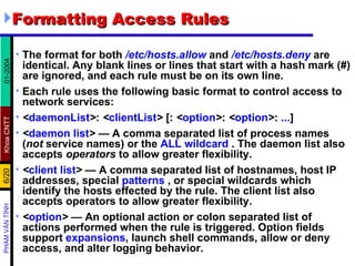 TCP WRAPPERS and XINETD | PPT | Computer Networking | Computing